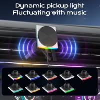 China Metal Wireless Charging Station Ultra-Thin Design 9-Color RGB Light Effect Magnetic Suction One-Hand Operation Fast Charging for sale