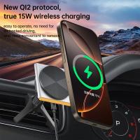 China Metal Wireless Charging Station Ultra-Thin Design 9-Color RGB Light Effect Magnetic Suction One-Hand Operation Fast Charging for sale