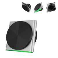 China Wireless Fast Charging For Iphone 15 Pro Max Magnetic Car Mount 9-Color RGB Light Effect Black Technology Sound Pickup for sale