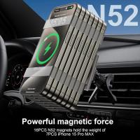 China Wireless Fast Charging For Iphone 15 Pro Max Magnetic Car Mount 9-Color RGB Light Effect Black Technology Sound Pickup for sale