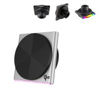 China Q2 Wireless Charger For Car Sound Pickup Function 9-Color RGB Light Effect Projection Ambient Lamp Fast Charging for sale
