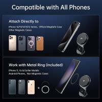 China Strong Magnetic Stability Ultra-Thin Fan Cooling Fast Charging Car Phone Holder For Automotive With Original Air Duct Design for sale