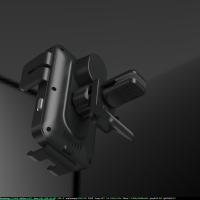 China Auto Clamping Wireless Car Phone Holder with Coil Alignment and Smart Tracking for Universal Compatibility for sale