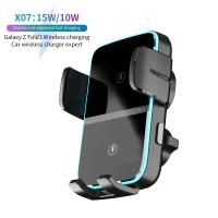 China Semi-automatic Intelligent Induction Wireless Car Charger with 1 Year Warranty and ABS+PC Material for iPhone for sale