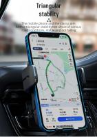China Semi-automatic Intelligent Induction Wireless Car Charger with 1 Year Warranty and ABS+PC Material for iPhone for sale