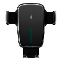 China 15W Fast Charging Wireless Car Phone Holder with Auto Matching Coil and Type C Connection for sale