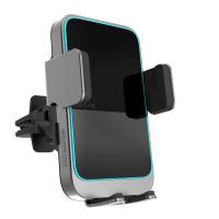 China Aluminum Alloy iPhone Wireless Charger with 12-24V Voltage and FOD Automatic Recognition for Hands-Free Car Use for sale