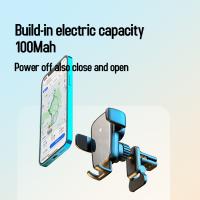 China Dual Motor FOD Induction Auto-Align Wireless Charging Station Car Phone Holder with 1 Year Warranty for sale
