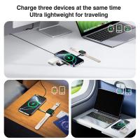 China QI2 3 in 1 Portable Wireless Charging Station with 5V/3A 9V/3A Input and ABS Material for sale