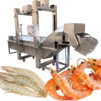 China Sushi Shrimp Cooking Machine 1000KG Shrimp Boiling And Belt Steam Blanching for sale