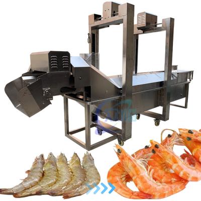 China Continuous Shrimp Steamer Machine 380v Seafood Processing Equipment for sale