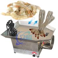 China Electric Shrimp Cutting Machine 0.12KW Stainless Steel Automatic Shrimp Deveiner for sale