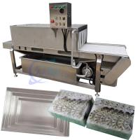 China 500kg/H-600kg/H Frozen Shrimp Processing Plant Separate Tray Machine Cutter for sale