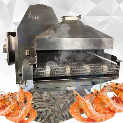 China Multitudinous Shrimp Processing Equipment 700KG/H Automatic Shrimp Cooker for sale