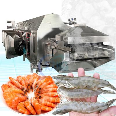 China 700-1000KG/H Shrimp Processing Machine 18.7KW Shrimp Cutting Machine for sale