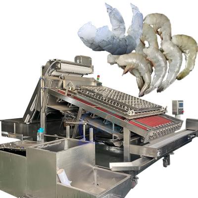 China 250KG/H-300KG/H Automatic Shrimp Peeler And Deveiner 3KW Shrimp Shelling Machine for sale