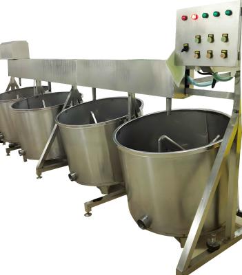China Stainless Steel Batch Shrimp Processing Soaking Machine Large Scale for sale
