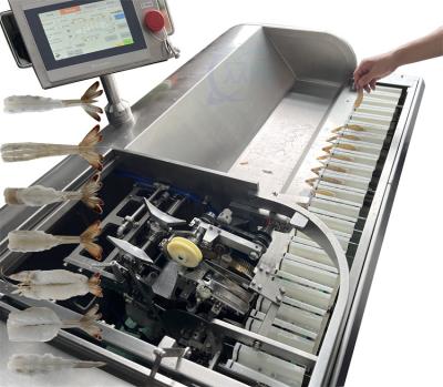 China 70Pcs/Min Shrimp Deveining Machine 220V Prawn Peeler Machine for sale