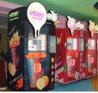 China Drink Milk Orange Juice Vending Machine 400W With Cooling System for sale