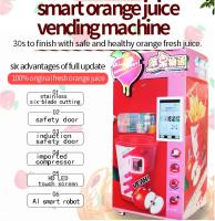 China Orange Apple Juice Cold Drink Vending Machine 500W For Shop Supermarkets Malls for sale