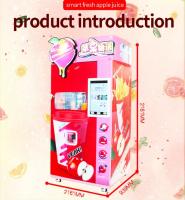 China Orange Apple Juice Cold Drink Vending Machine 500W For Shop Supermarkets Malls for sale