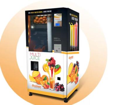 China Natural Food Fresh Juice Vending Machine CE Certified For Shopping Mall Streets for sale