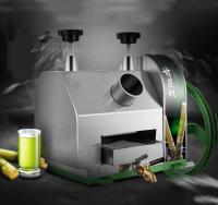 China Manual Sugar Cane Squeezer Stainless Steel Hand Operated Sugarcane Juice Machine for sale