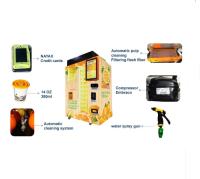 China Metal Automatic Fresh Squeezed Orange Juice Machine Extractor Android System for sale