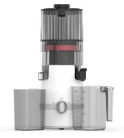 China HJ102B White/Silver Slow Masticating Juicer – 135mm Wide Chute, 200W Motor, 1000ml Juice Cup, <70dB Quiet Operation for sale