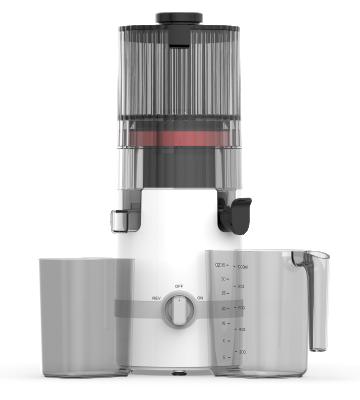 China HJ102B White/Silver Slow Masticating Juicer – 135mm Wide Chute, 200W Motor, 1000ml Juice Cup, <70dB Quiet Operation for sale