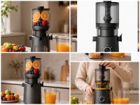 China Fresh Smart HJ303 Extra-Wide Slow Masticating Juicer – For the Love of Fresh Juice with 155mm Chute, 2400ml Hopper, 200W Cold Press & Self-Cleaning for sale
