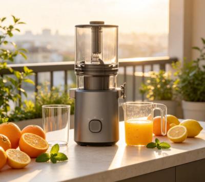 China Fresh Smart HJ303 Extra-Wide Slow Masticating Juicer – Bring the Whole Pineapple, Bring the Whole Family with 155mm Chute, 2400ml Hopper, 200W Cold Press & Self-Cleaning for sale