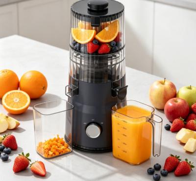 China Fresh Smart HJ103A Compact Slow Masticating Juicer – Brighten Your Kitchen, Brighten Your Family's Day with 4 Color Options, 135mm Wide Chute, 200W Cold Press & Self-Cleaning for sale