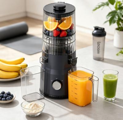 China Fresh Smart HJ103A Compact Slow Masticating Juicer – Express Your Style with 4 Color Options, 135mm Wide Chute, 200W Cold Press & Self-Cleaning for sale