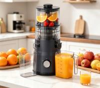 China Fresh Smart HJ103 Compact Slow Masticating Juicer – The Perfect Travel Companion for Healthy Living On-the-Go with 135mm Wide Chute, 200W Cold Press & Self-Cleaning for sale