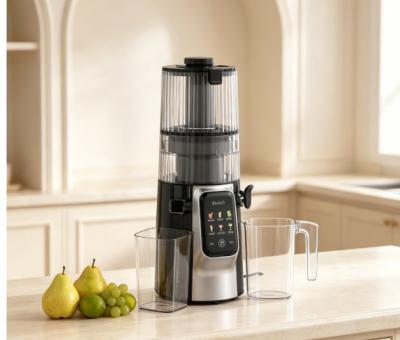 China Fresh Smart HJ102D Multi-Function Slow Masticating Juicer – The Key to Unlocking Delicious Healthy Living with 6 Modes, 135mm Wide Chute, 200W Cold Press & Self-Cleaning for sale