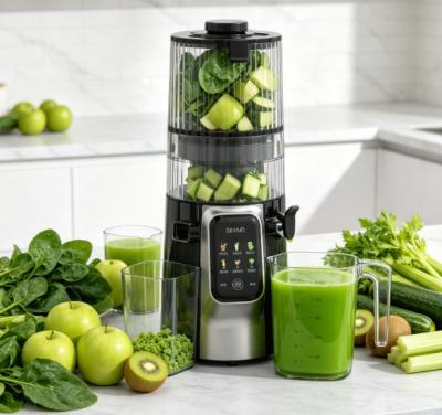 China Fresh Smart HJ102D Multi-Function Slow Masticating Juicer – Discover the Joy of Healthy Eating with 6 Modes, 135mm Wide Chute, 200W Cold Press & Self-Cleaning for sale