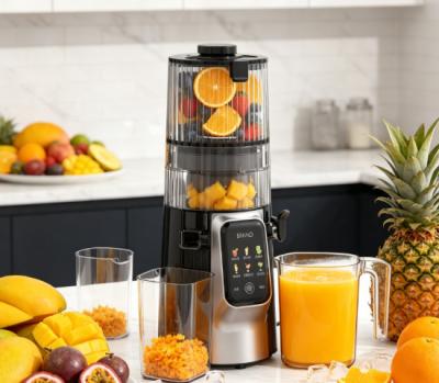 China Fresh Smart HJ102D Multi-Function Slow Masticating Juicer – Embrace a Healthier Lifestyle with 6 Modes, 135mm Wide Chute, 200W Cold Press & Self-Cleaning for sale