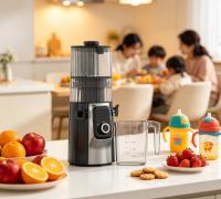 China Fresh Smart HJ102C Slow Masticating Juicer – The Juicer That Makes Healthy Living Enjoyable with 3 Adjustable Speeds, 135mm Wide Chute, 200W Cold Press & Self-Cleaning for sale