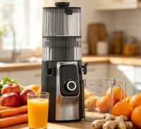 China Fresh Smart HJ102C Slow Masticating Juicer – The Juicer That Makes Every Morning Brighter with 3 Adjustable Speeds, 135mm Wide Chute, 200W Cold Press & Self-Cleaning for sale