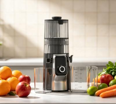 China Fresh Smart HJ102C Slow Masticating Juicer – The Juicer That Brings Freshness to Life with 3 Adjustable Speeds, 135mm Wide Chute, 200W Cold Press & Self-Cleaning for sale