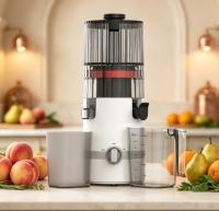 China Fresh Smart HJ102B Slow Masticating Juicer – The Juicer Your Family Will Actually Use with 135mm Chute, 200W Cold Press, Self-Cleaning & Safety Design for sale