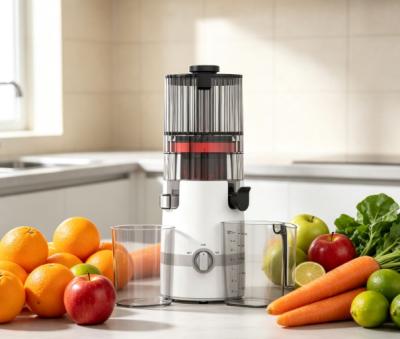 China Fresh Smart HJ102B Slow Masticating Juicer – Fresh Juice, Happy Family, Healthy Life with 135mm Chute, 200W Cold Press, Self-Cleaning & Safety Lock for sale