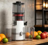 China Fresh Smart HJ102B Slow Masticating Juicer – The Smarter Way to Fresh Family Juice with 135mm Chute, 200W Cold Press, Self-Cleaning & Safety Lock Design for sale