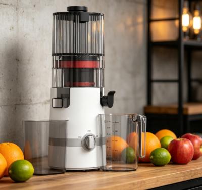 China Fresh Smart HJ102B Slow Masticating Juicer – The Smarter Way to Fresh Family Juice with 135mm Chute, 200W Cold Press, Self-Cleaning & Safety Lock Design for sale