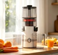 China Fresh Smart HJ102B Slow Masticating Juicer – The Ultimate Fresh Juice Experience for Your Family with 135mm Chute, 200W Cold Press, Self-Cleaning & Lock for sale