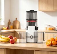 China Fresh Smart HJ102B Slow Masticating Juicer – Fresh Juice, Fresh Start, Fresh Family Health with 135mm Chute, 200W Cold Press, Self-Cleaning & Safety Lock for sale