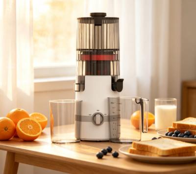 China Fresh Smart HJ102B Slow Masticating Juicer – The Heartbeat of Your Healthy Kitchen with 135mm Chute, 200W Cold Press, Self-Cleaning & Family Safety Lock for sale