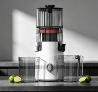 China Fresh Smart HJ102B Slow Masticating Juicer – The Smart Investment in Your Family’s Health with 135mm Chute, 200W Cold Press, Self-Cleaning & Safety Lock for sale