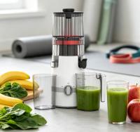 China Fresh Smart HJ102B Slow Masticating Juicer – Your Partner in Family Wellness with 135mm Chute, 200W Cold Press, Self-Cleaning & Secure Lock for Daily Nutrition for sale